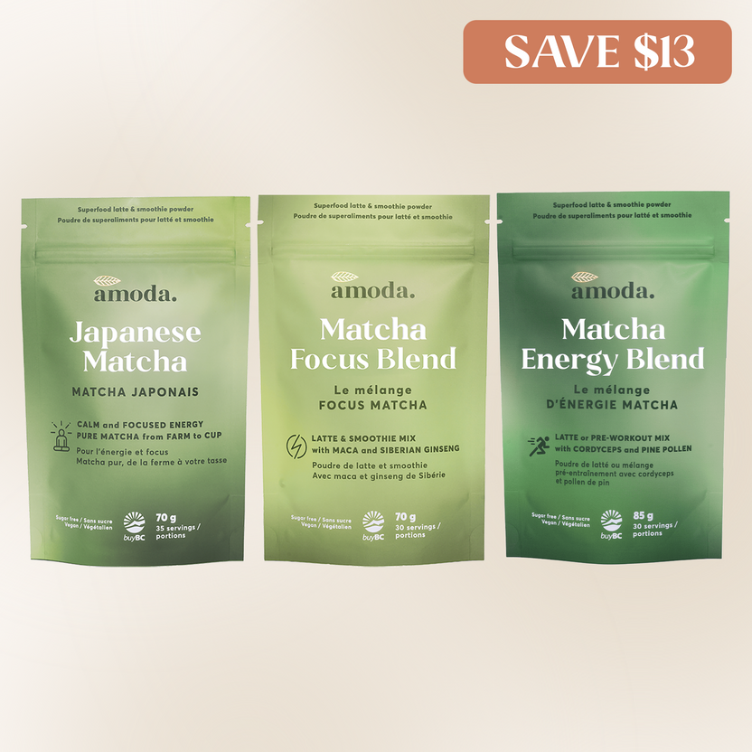 Organic Matcha Tea Vancouver | Drinkable Wellness | Amoda Tea · Amoda